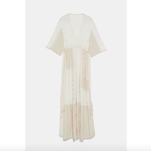 Zara | Dresses | New Zara Limited Edition Embroidery Patchwork Eyelet ...